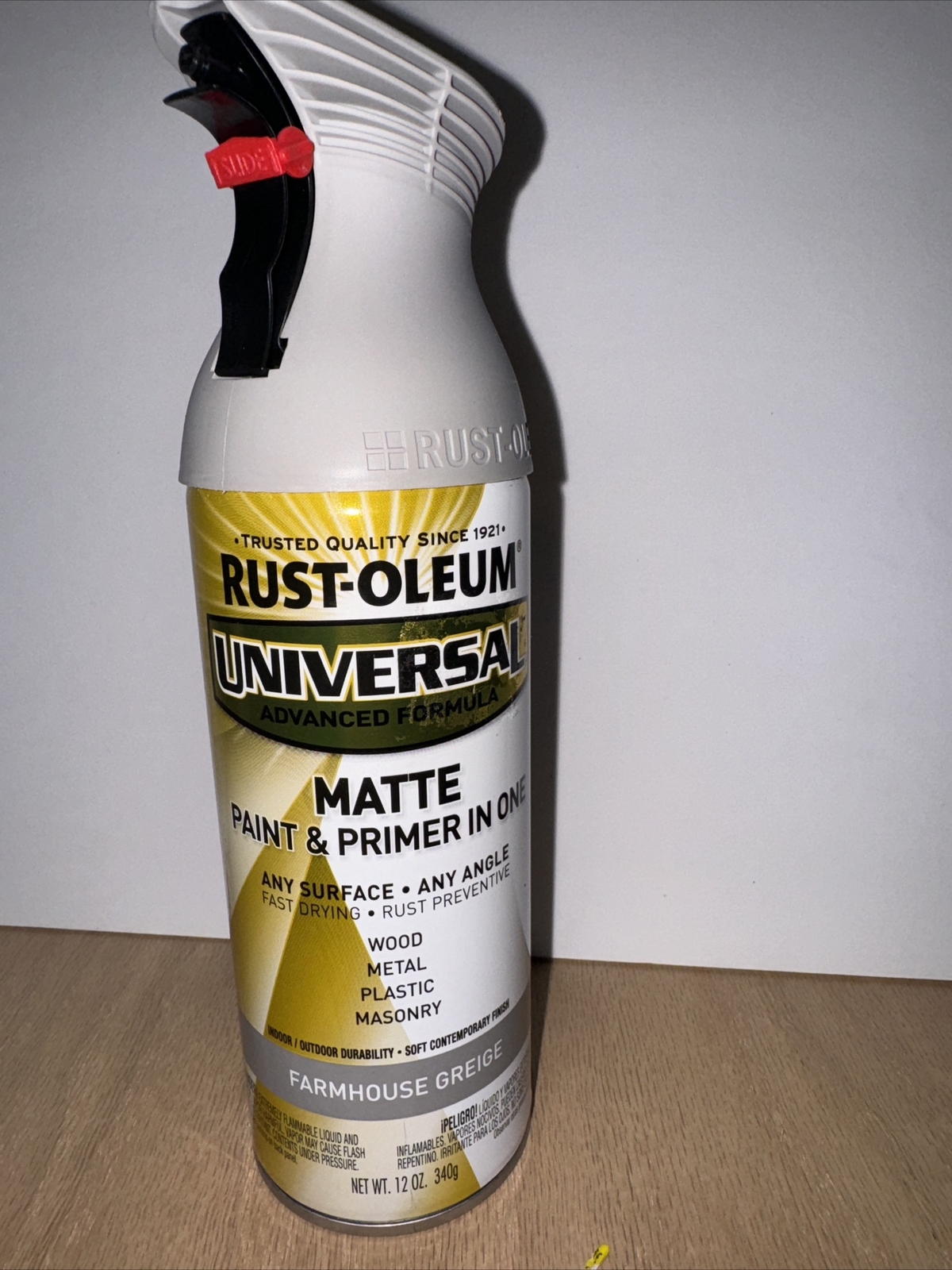 Rust-Oleum 376724 Universal Spray Paint 12 oz Matte Farmhouse Greige | eBay