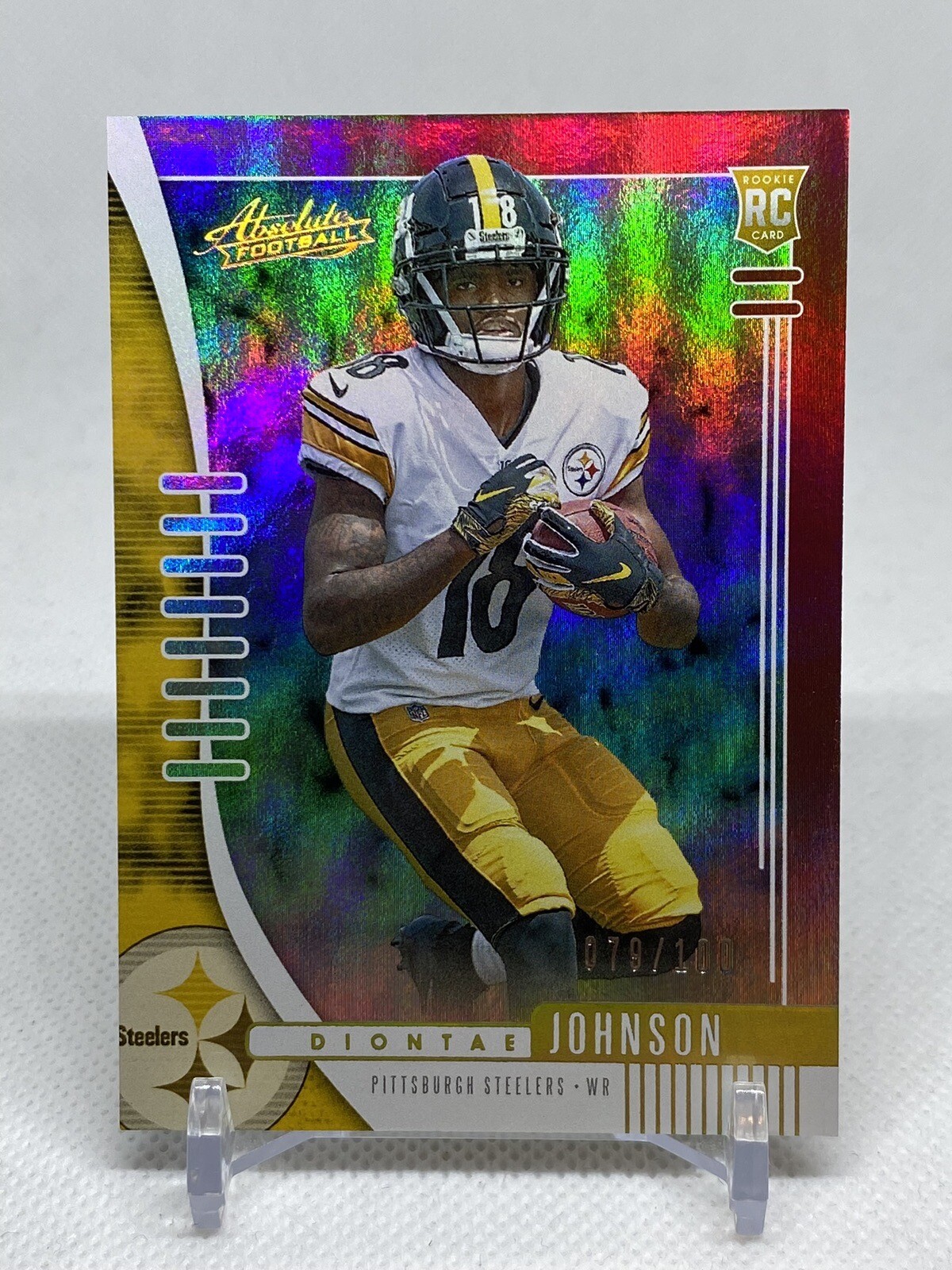 Diontae Johnson 2019 Panini Absolute Rookie RC Red Parallel SN 079/100 ...