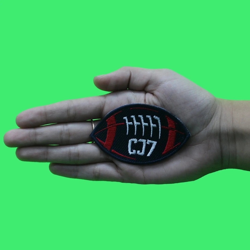 CJ7 Texas Football Patch Quarterback Sports Captain Embroidered Iron On ...