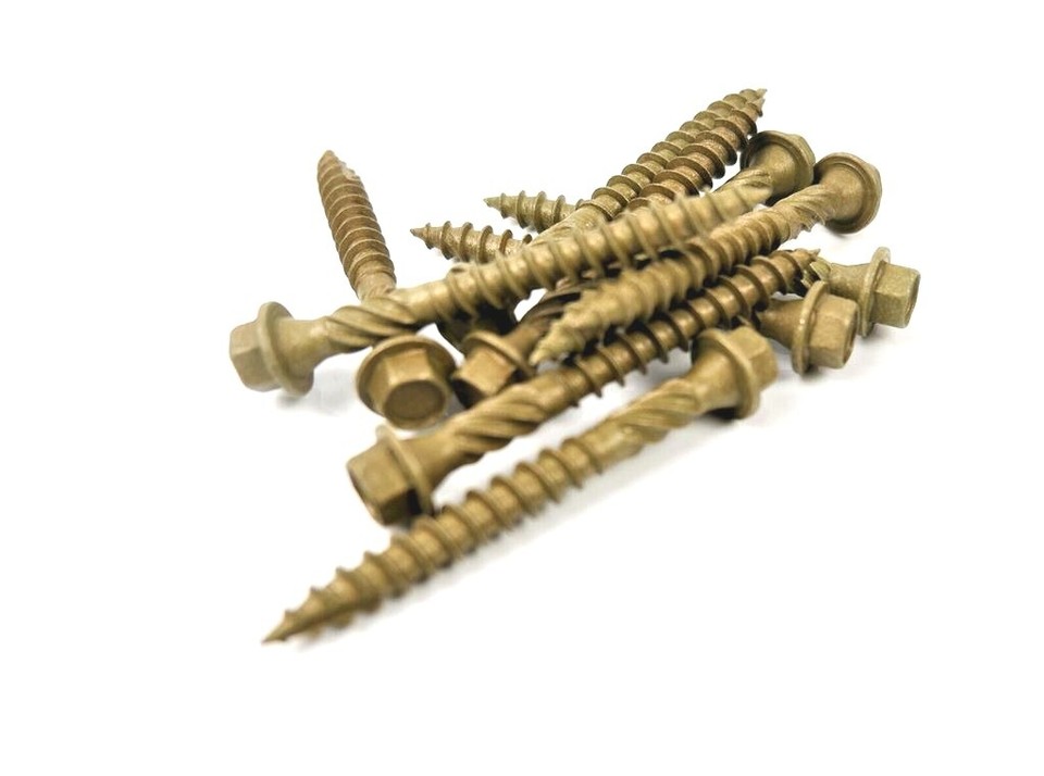 HEX HEAD LANDSCAPE SCREWS SLEEPER DECKING FIXING TIMBERFIX TIMBERLOK IN ...