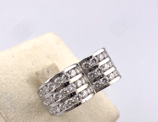 18k White Gold Heart Shaped Diamond Ring | eBay