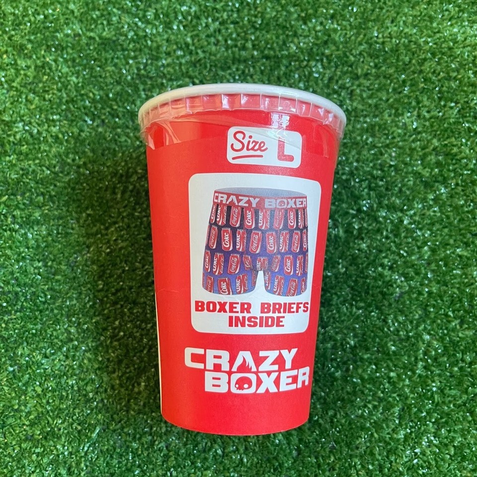 Crazy Boxer Men's Coca Cola Paper Cup Coke Soda Boxer Briefs Underwear ...