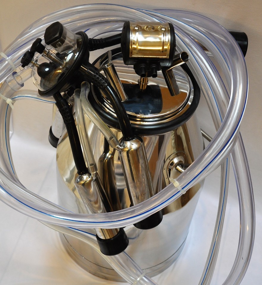 Cow Milking Machine:Milker Claw Cluster 4SS Teat-cups Shells+Liners ...