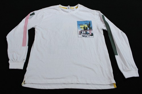 Reverse Threads Unisex Adult's Graphic Long Sleeve Tee EJ3 White Medium ...