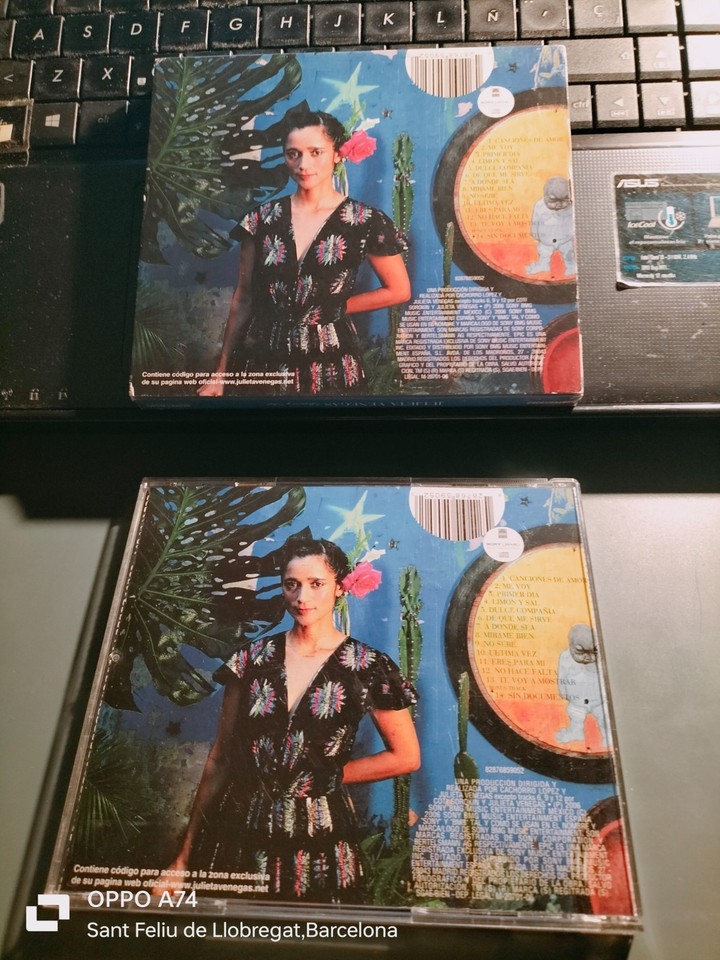 RAR CD. JULIETA VENEGAS. LIMÓN Y SAL. CAJA EXTERIOR CARTÓN. MADE IN ...