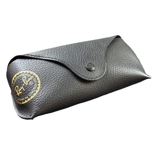 Authentic Ray-Ban Sunglasses Leather Case only - Black Genuine | eBay