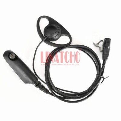 for Motorola GP328 GP329 GP338 GP339 PTT Wired Walkie Talkie Ear Hook ...