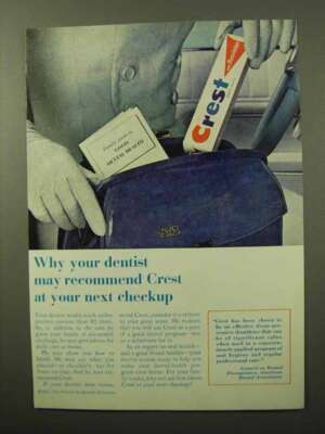 1964 Crest Tooth Paste Ad - At Your Next Checkup | eBay