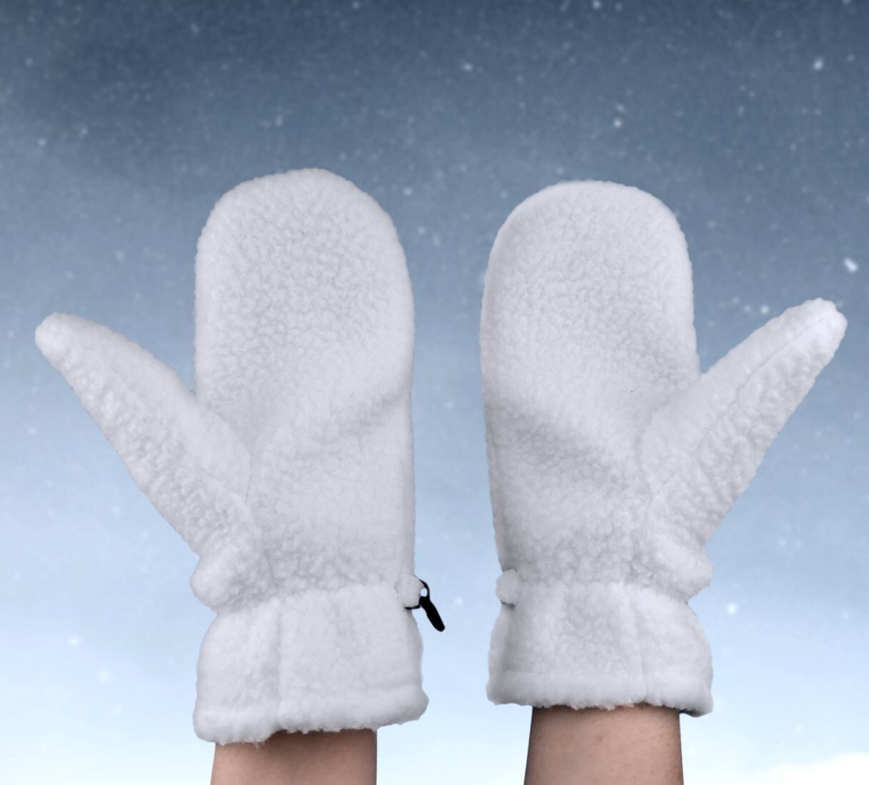 Sherpa Fleece Mittens Unisex Winter Glove Ultra Soft Cozy Warm Fits Men ...