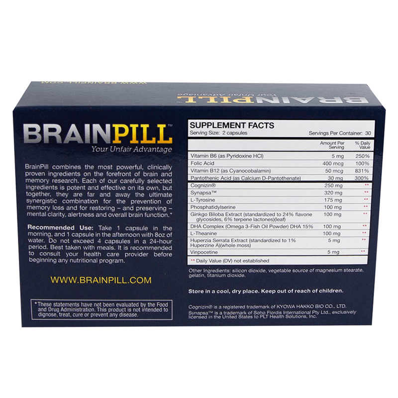 Brain Pill - Memory Booster, Eliminate Brain Fog, Smart Pill | eBay