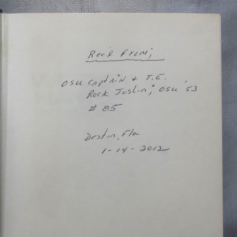 ROBERT JOSLIN autograph book Woody Hayes & 100-Yard War signed 1974 ...