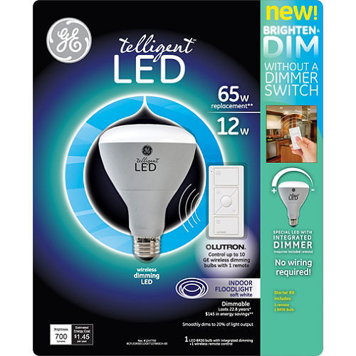GE Remote Dimming LED Indoor Floodlight Bulb and Controller New ...