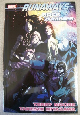 RUNAWAYS ROCK ZOMBIES MARVEL TPB COMIC 1ST PRINT 7-10 MOORE MIYAZAWA ...