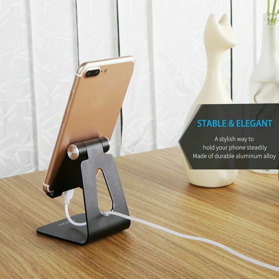 Cell Phone Stand Tablet Switch Aluminum Desk Table Holder Cradle Dock ...