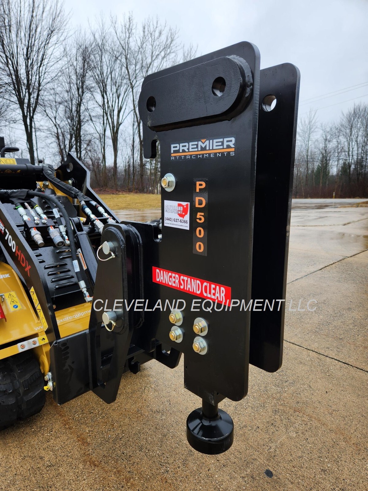 NEW PREMIER PD500 POST DRIVER CONCRETE BREAKER ATTACHMENT Mini Skid ...