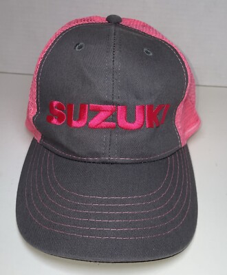 Suzuki Gray/Purple Mesh Embroidered Snapback Baseball Cap H1 | eBay