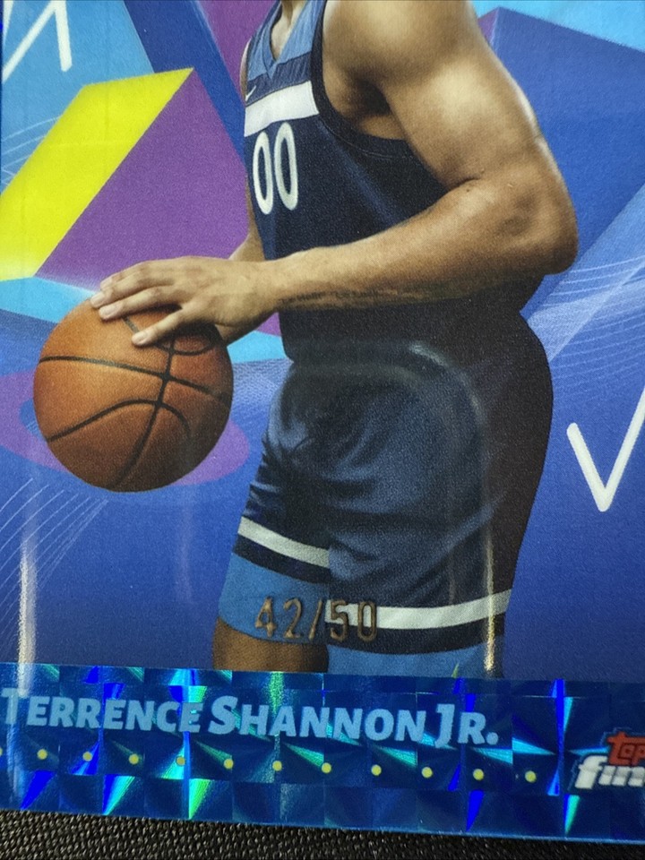 Terrence Shannon Jr. Rookie Card RC 2024-25 Topps Finest Uncommon Blue ...