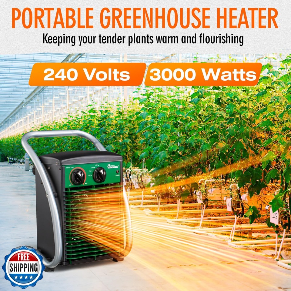 DR. INFRARED HEATER DR218-3000W Greenhouse Garage Workshop Infrared ...