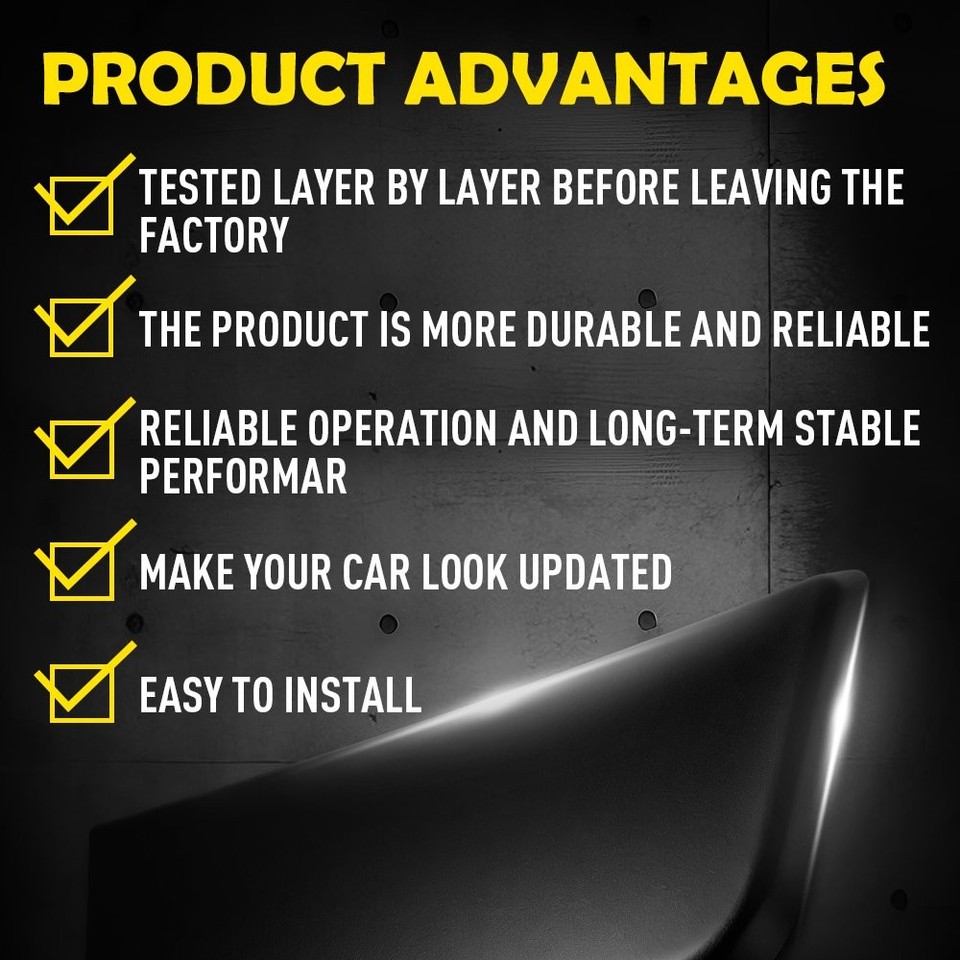 Fit 19-24 Ram ProMaster Left Right Front Door Trim Side Molding Black ...