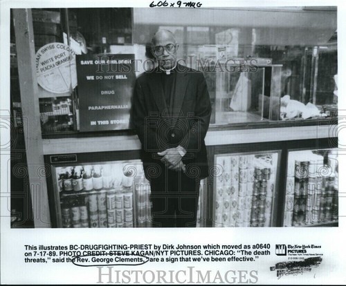 1989 Rev George Clements Drug Fighting Priest Receives Death Threats ...