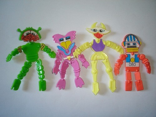 KINDER SURPRISE SET - 3D PUZZLE ALIENS ROBOTS 1994 - FIGURES TOYS ...