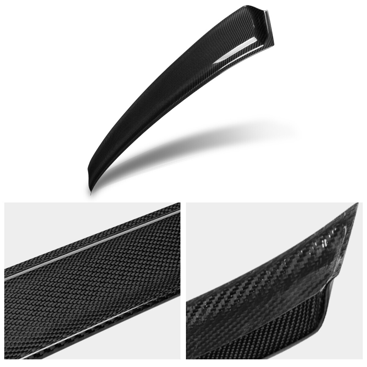 Carbon Fiber Window Roof Visor Spoiler for 07-15 Infiniti G35/G37/G25 ...