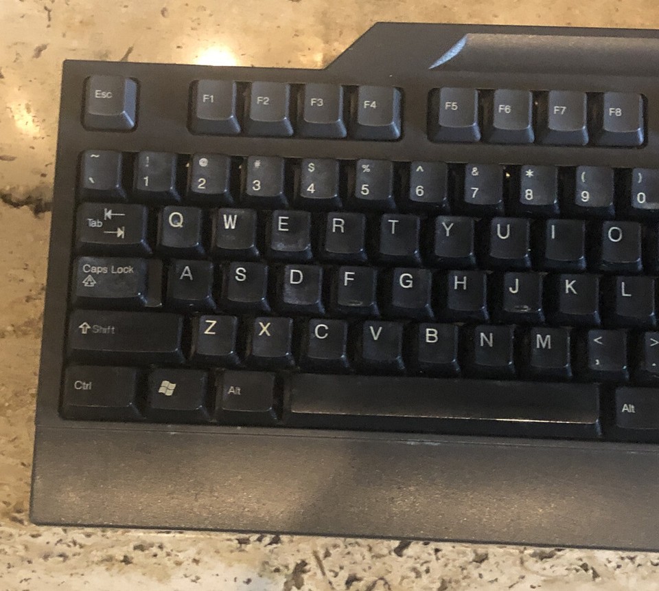 IBM branded KB-0225 PS/2 Wired Keyboard 104 Keys Grey/Black - Works 100 ...