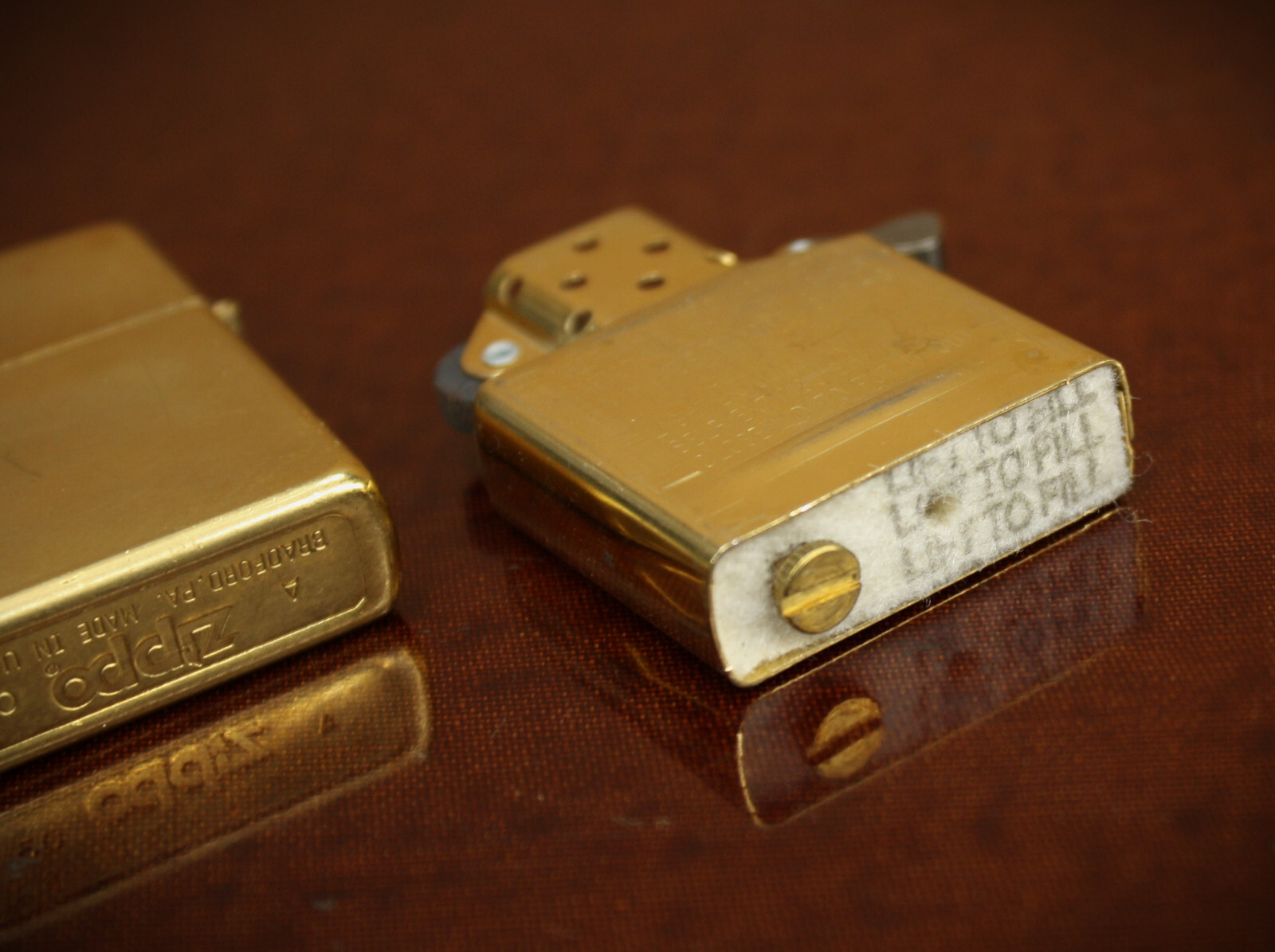 Vintage Zippo Cigar / Cigarette Lighter, Brass - Code A 03 - Excellent ...
