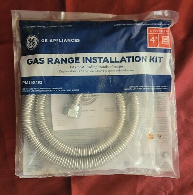 GE Appliances Gas Installation Kit Universal 4’ PM15X103 New in Package ...