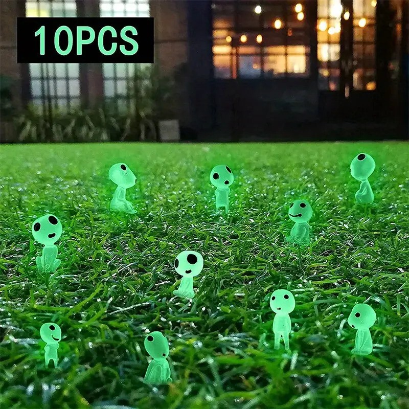 Free standing Glow in the dark Tree Spirits Elf Ghost set of 10 Ship ...
