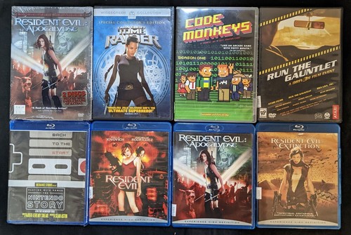 Videogame Movies LOT: Resident Evil, Tomb Raider, The Nintendo Story ...