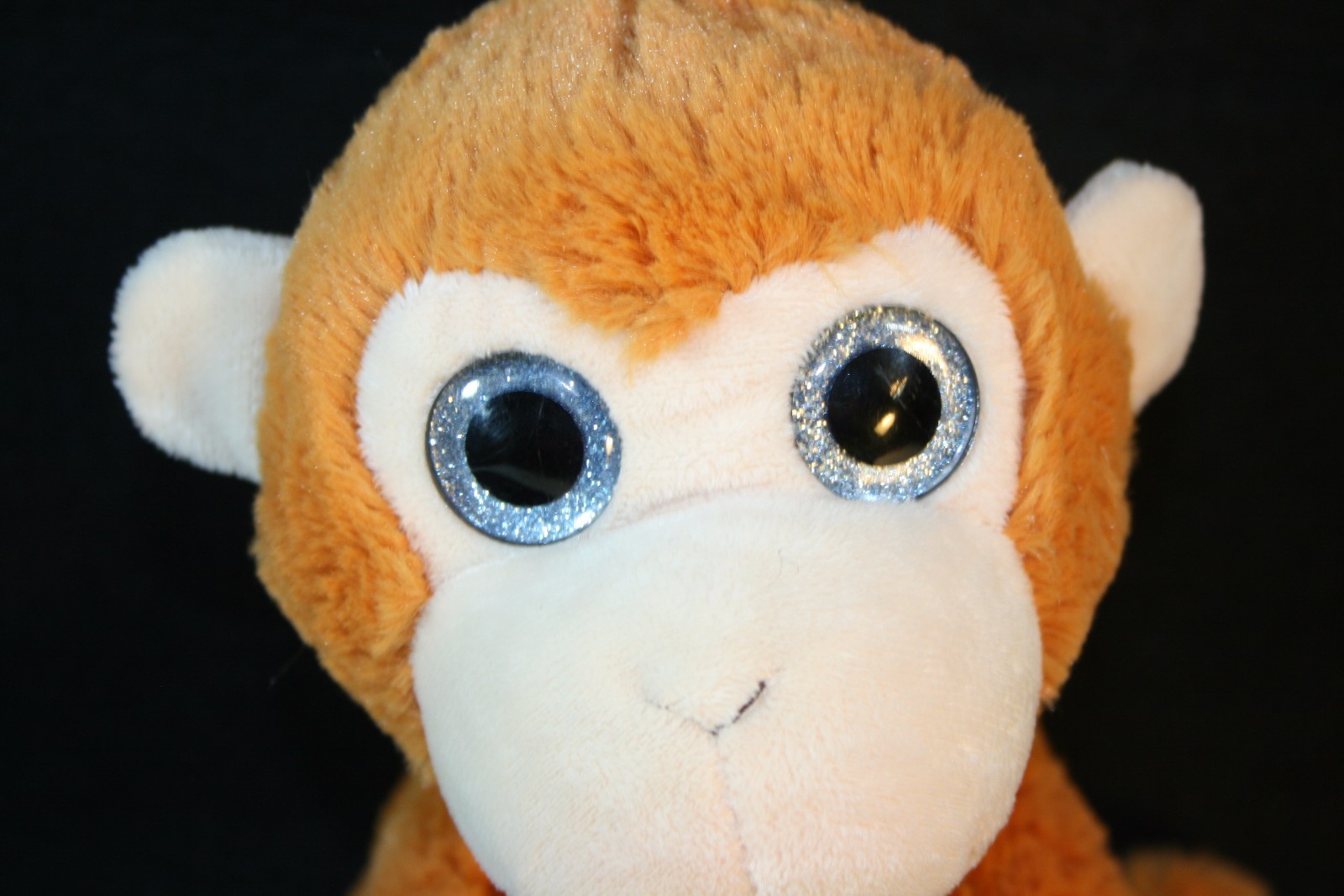 Fiesta glitter eye MONKEY 10" sitting Plush Stuffed Brown CHIMP Ape | eBay