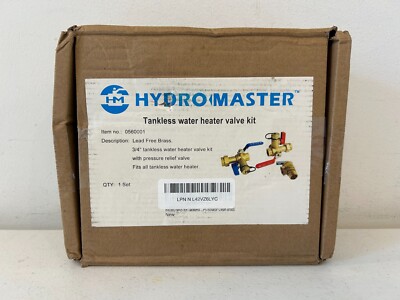 Hydro Master 3/4 Tankless Water Heater Service Valve Kit + Pressure Relief Valve | eBay UK