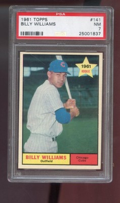 1961 Topps #141 Billy Williams ROOKIE RC PSA 7 Graded Baseball Card ...