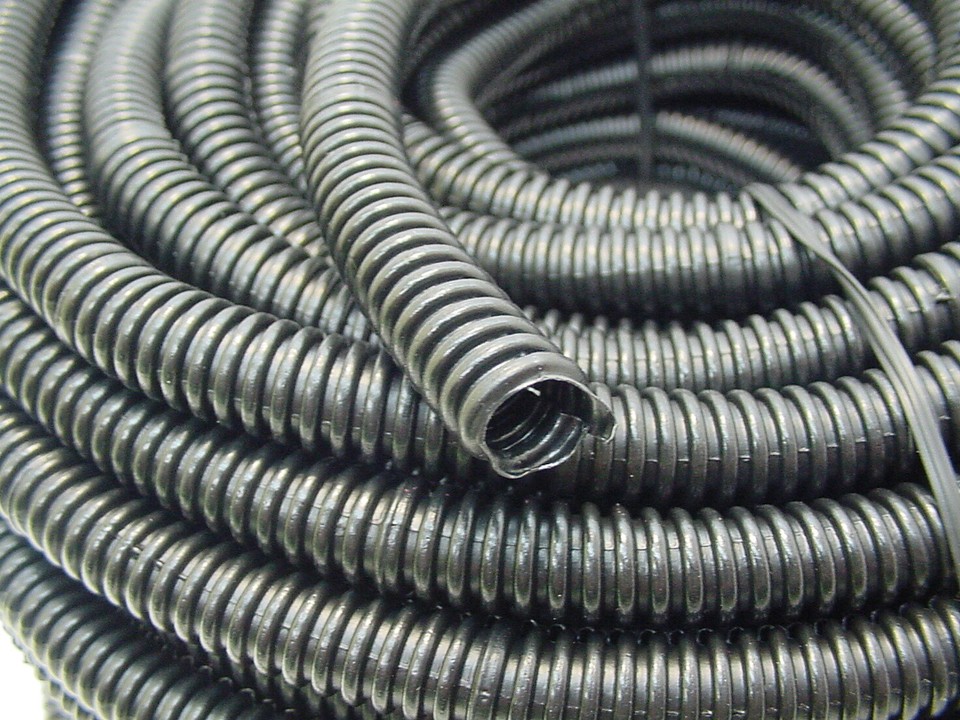 1/4 Flexible Split Electrical Wire Loom Protective Sleeve Wrap Cover ...