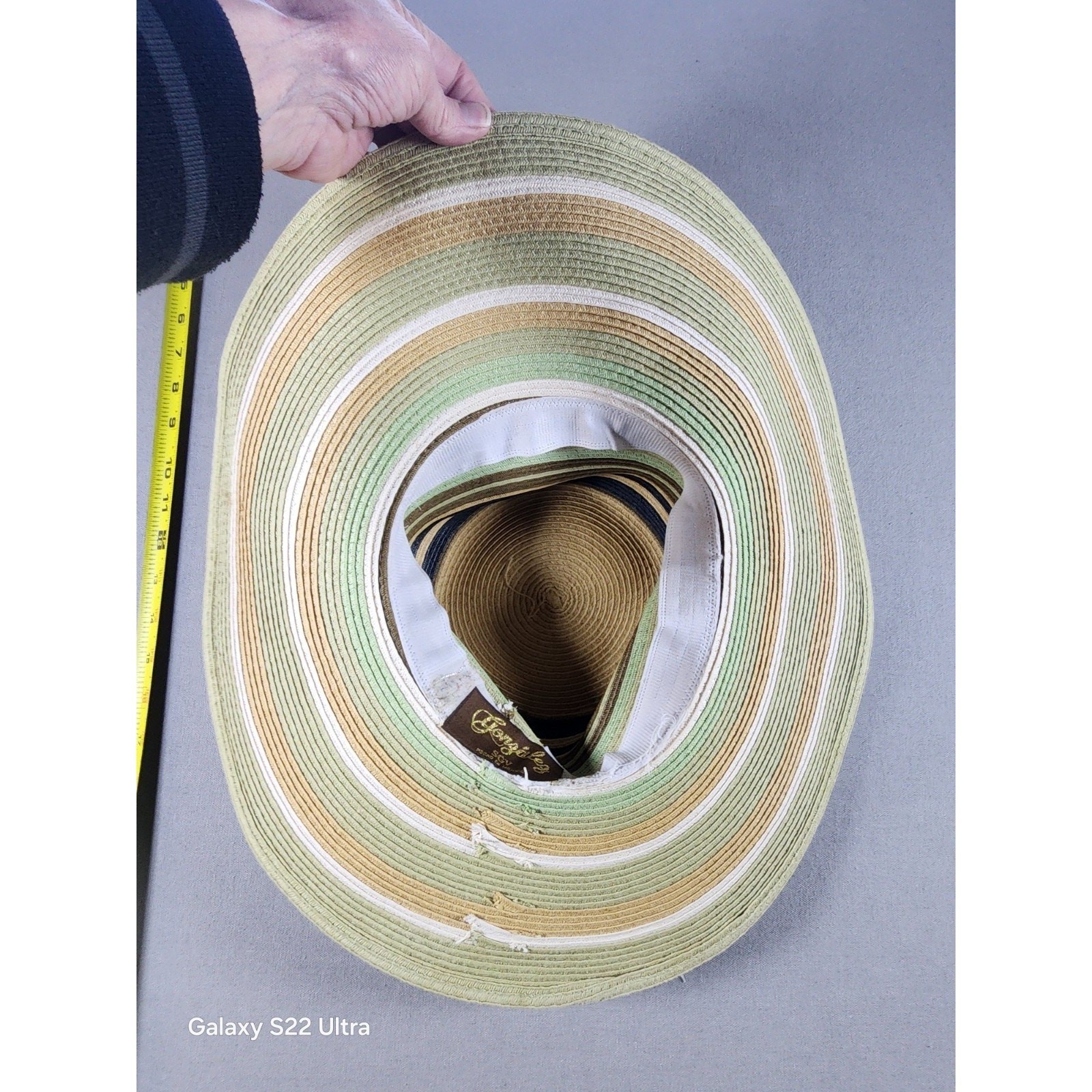 Artisan Mexican Sun Hat Beaded Wide Brim Straw Boho Resort Mexico ...