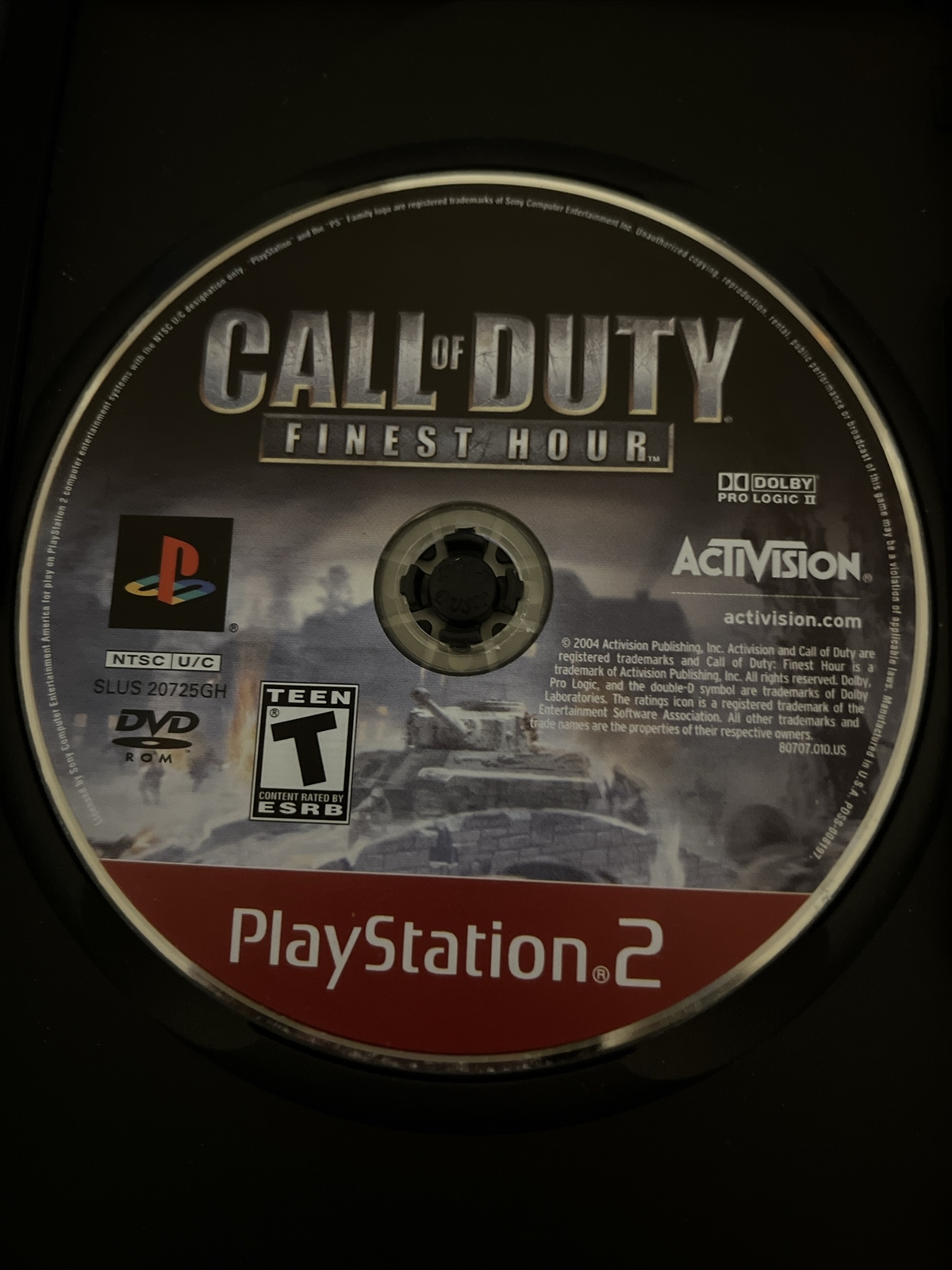 Call Of Duty Finest Hour PlayStation 2 Game Disc ONLY (Tested & Working ...