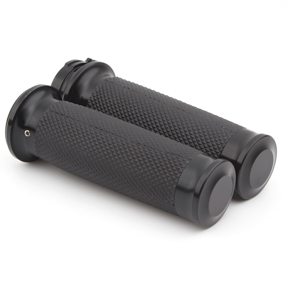 Motorcycle 25mm 1'' Handlebar Hand Grips For Harley Electra Glide Dyna ...