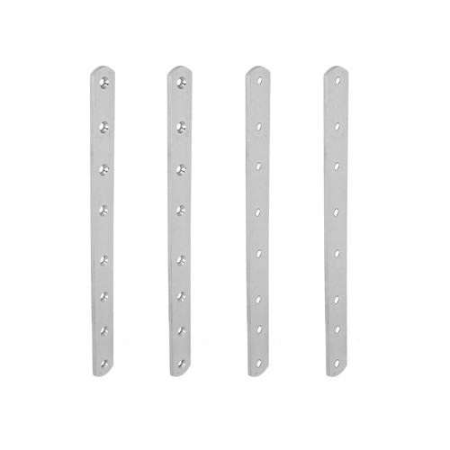 4 Pack 300x25x4mm Flat Straight Brace Plate Stainless Steel Brace Plate ...