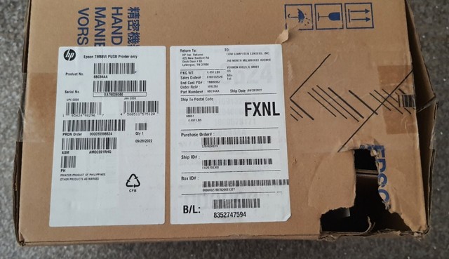 HP EpsonTM-T88VI PUSB Printer (6BC94AA) for sale online | eBay