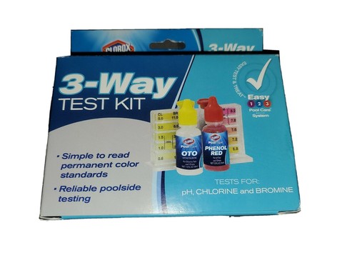 Clorox Pool and Spa 3 Way Test Kit Water Tests for pH Chlorine Bromine ...