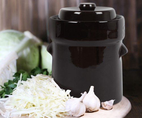 2L Kenley Fermentation Crock Jar Fermenting Pickling Sauerkraut Pot ...