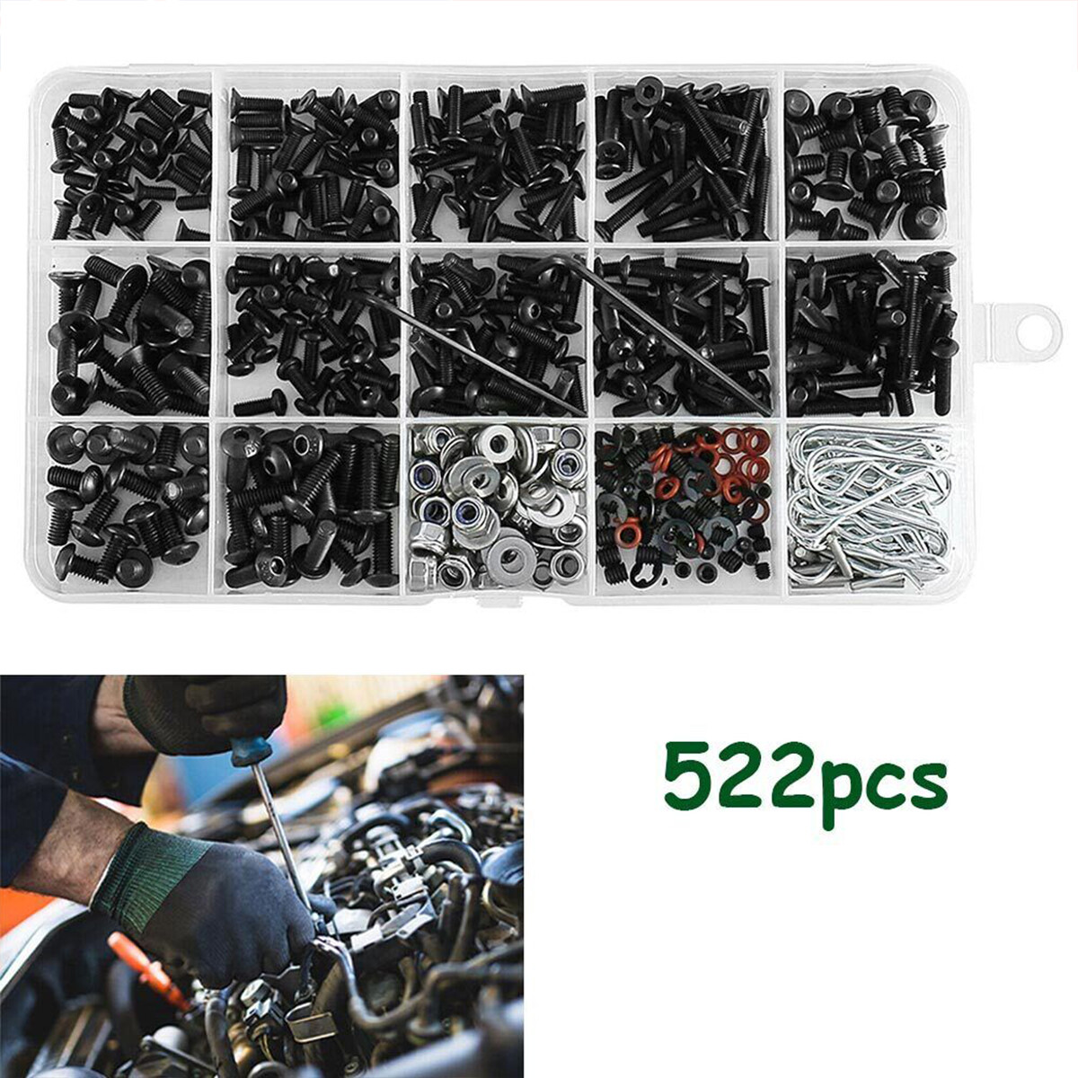 522Sets Screw Kit Repair Screws Tool For 1/10 RC Car Traxxas TRX-4 ...