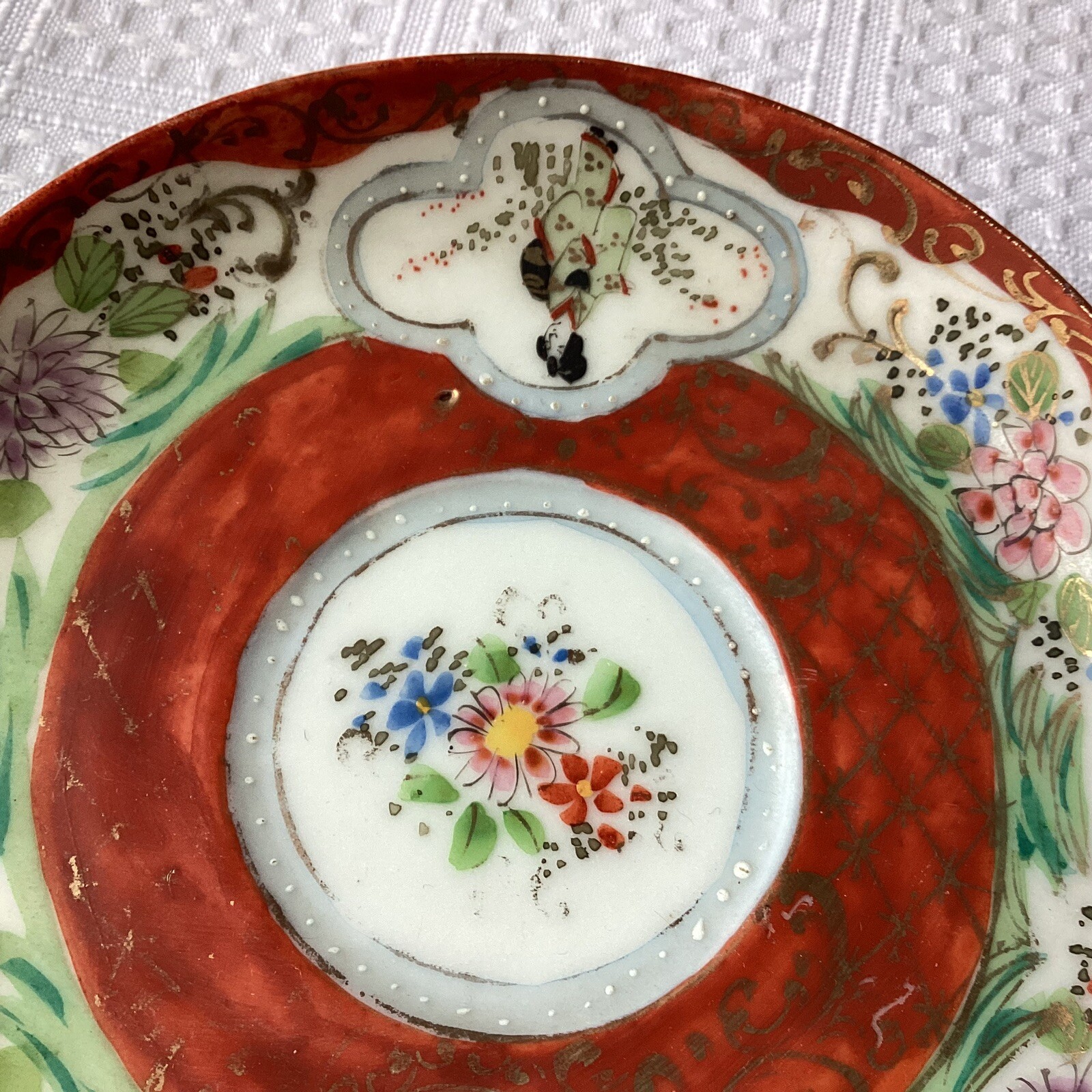 VTG Japanese Tashiro Hand Painted Egg Shell Porcelain Footed Cup ...