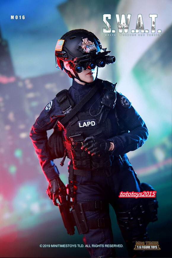 Mini times toys (M016) 1/6 Female Policewoman Uniform Combat Action ...