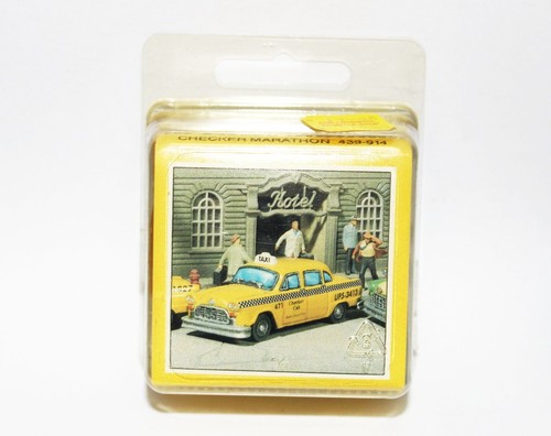 Vintage Magnuson Model HO Train Scenery Checker Marathon Cab Taxi Resin ...