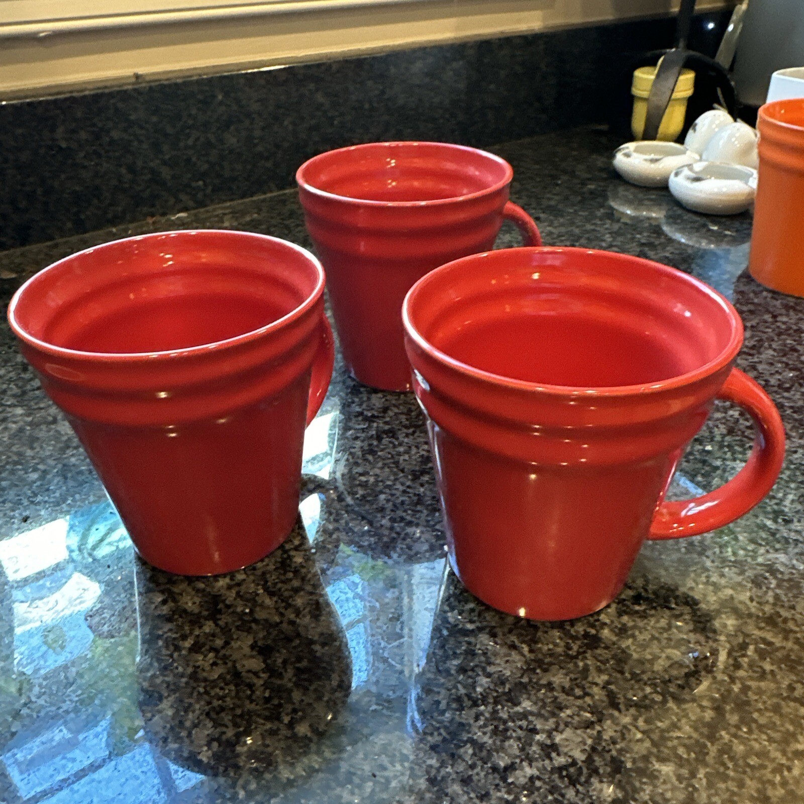 Rachael Ray Double Ridge, Solid Red Coffee/Tea Mugs - Set of 3 | eBay