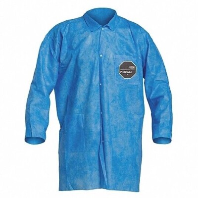 30 PACK DUPONT ProShield 10 Labcoat PB212SBU2X003000 Lab Coat Blue ...