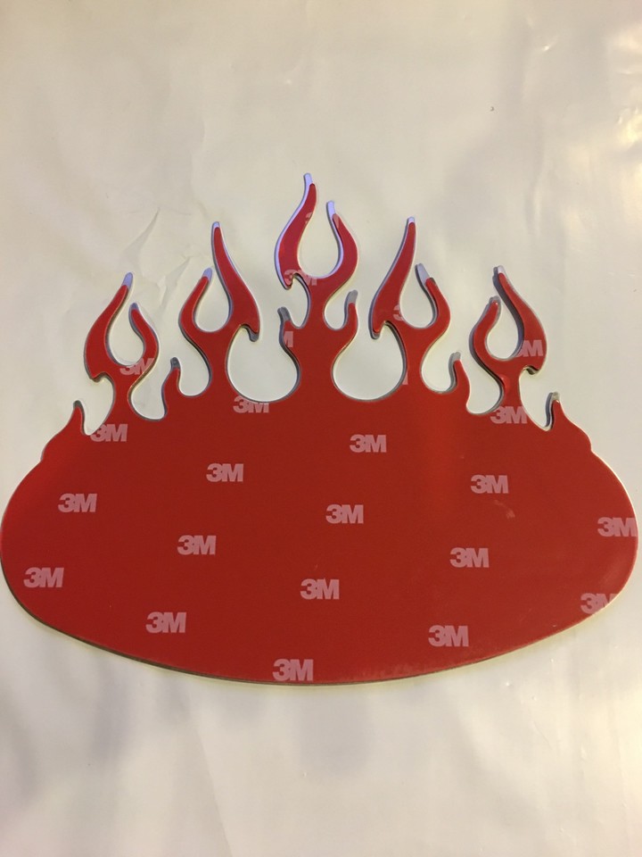 Bully Tribal Flame Emblem Stainless Steel Decal Chevy Hot/rods,Classic ...