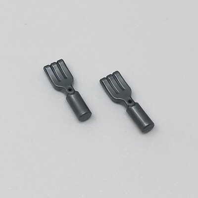 79741 LEGO Utensil FORK Minifigure ACCESSORY Flat Silver (2) | eBay